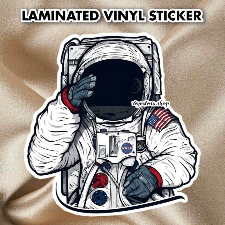 ASTRONAUT NASA SPACE LAMINATED VINYL STICKER | Lazada PH