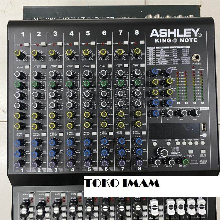 Mixer Audio Ashley King8 Note Usb Bluetooth Original Mixing 8 Channel Ashley King 8 Note ...