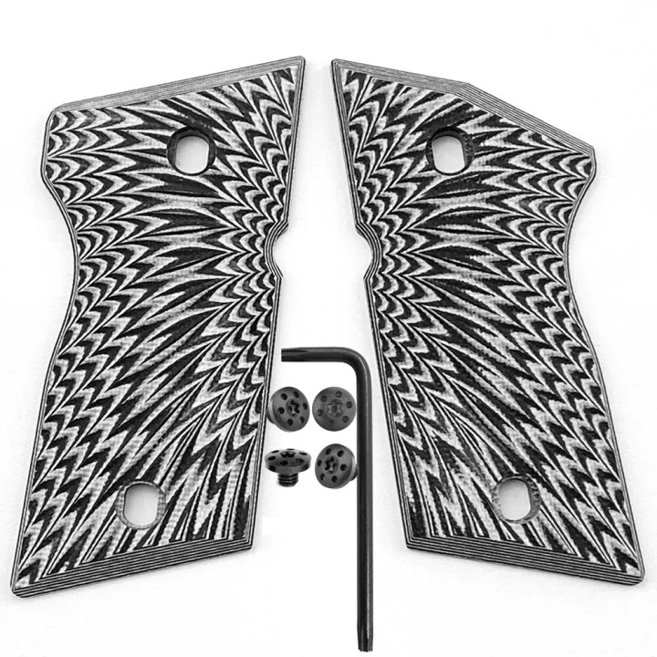 1pair G10 Grips for CZ 2075 RAMI, Screws Included, Sunburst Texture ...