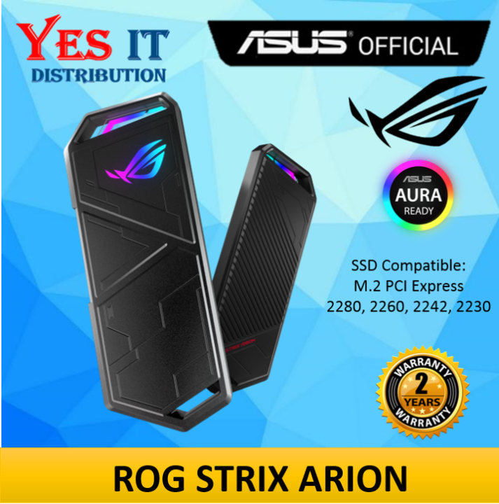 ROG Strix Arion M.2 NVMe SSD Enclosure—USB3.2 GEN2 Type-C (10 Gbps) | Lazada