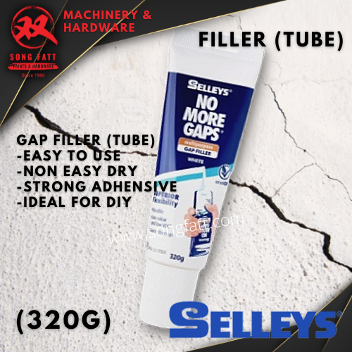 Selleys NO MORE GAPS FILLER (TUBE GAP FILLER White) 320g Multipurpose (DIY Hardware Song Fatt ...