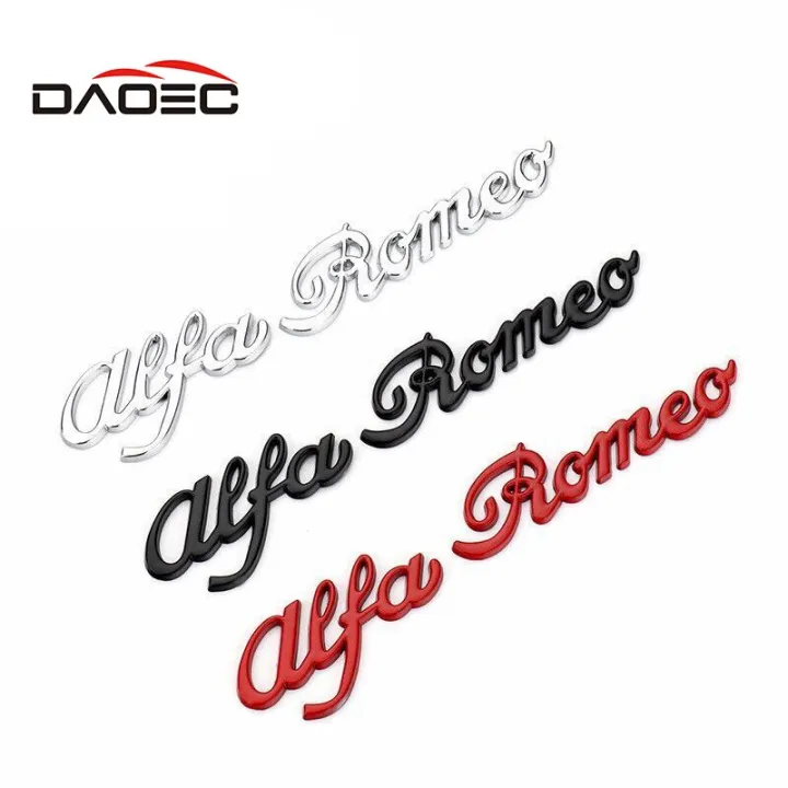 Car 3D Metal Decals Sticker For Alfa Romeo Letters Giulia Giulietta ...