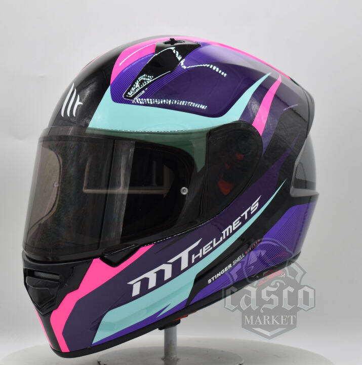 MT STINGER DIVIDED FULL FACE SINGLE VISOR MOTORCYCLE HELMET | Lazada PH