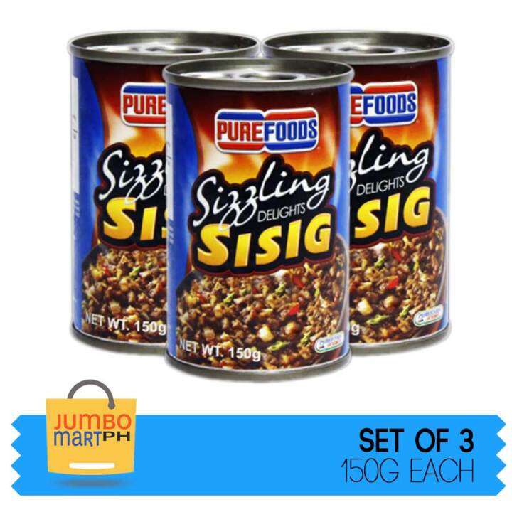 PUREFOODS SIZZLING DELIGHT SISIG 150G / SET OF 3 | Lazada PH