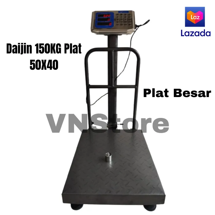 Timbangan Digital DAIJIN 150KG Plat Besar 50X40 | Lazada Indonesia