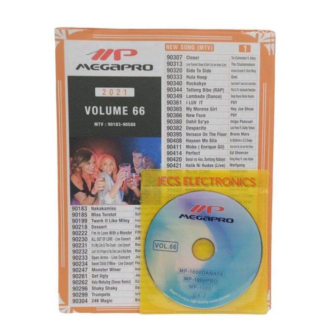 MEGAPRO UPDATED CD with SONGBOOK for MP-1000 & DANAYA VOLUME-66 | Lazada PH
