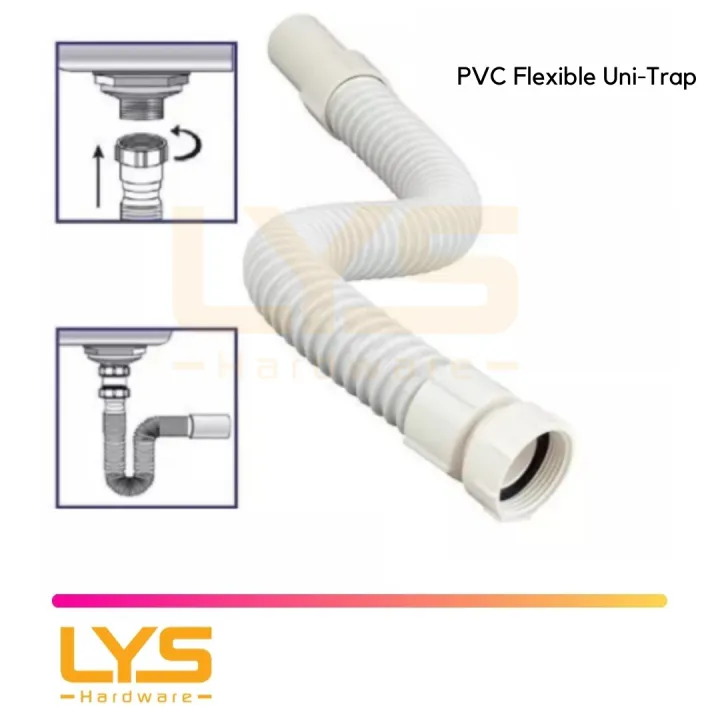 [LYShardware] Flexible PVC Uni-Trap [1-1/2"(40mm) for Dishawash Basin ...