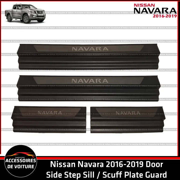 Nissan Navara 2016-2019 Door Side Step Sill / Scuff Plate Guard | Lazada PH