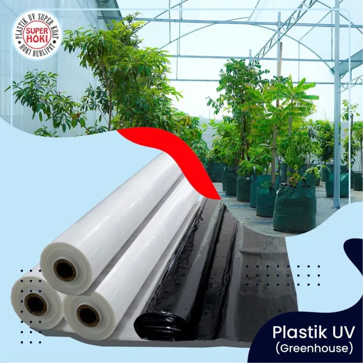 Plastik Uv Lebar 3 Meter 200 Micron Plastik Green House SUPER HOKI REPACK 1 METER | Lazada Indonesia