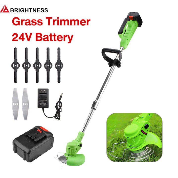 Cordless Grass Trimmer Lawn Mower Rechargeable Electric Grass Cutter ...
