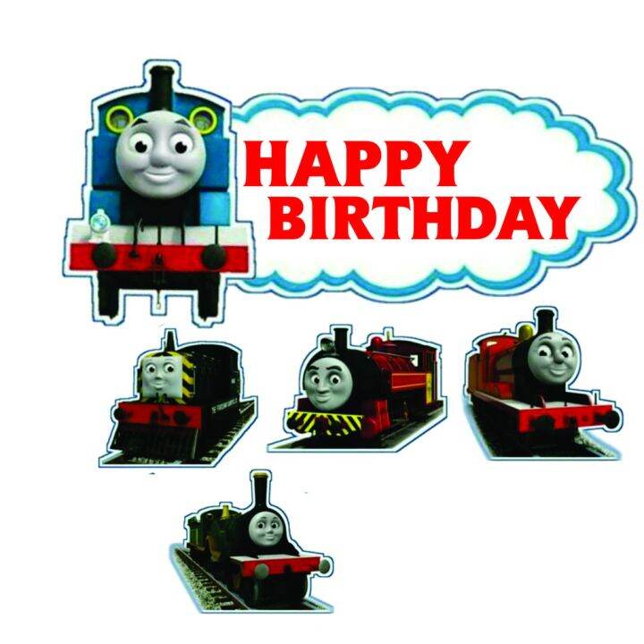 TOPPER CAKE ULANG TAHUN / HIASAN KUE THOMAS AND FRIENDS JUMBO | Lazada ...