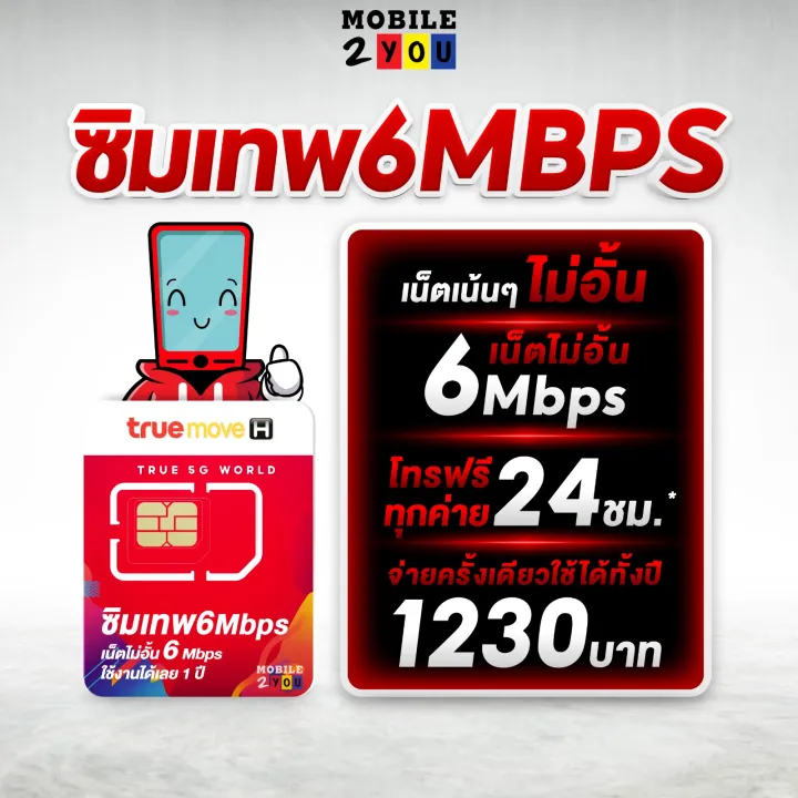 💥 ของแท้ รับประกัน 💥 ซิมเทพ เน็ตแรง 6mbpsไม่อั้น ซิมเน็ตไม่อั้น ซิมถูก ซิมรายปี เล่นเน็ต ซิมโทร ...