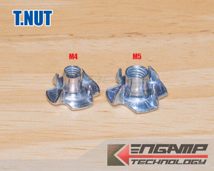 (เลือกด้านใน) [NUT] T.nut M4 M5 น๊อตตัวเมียฝังไม้ เกลียวละเอียด ...