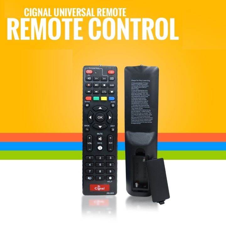 GDPLUS Universal Cignal Remote Control with Key Learning for Cignal HD ...
