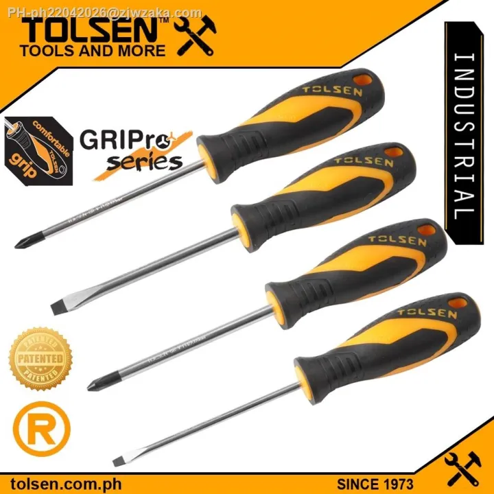 wire cutter Tolsen 4pcs Screwdriver Set (Flat Philips) 20179 | Lazada PH