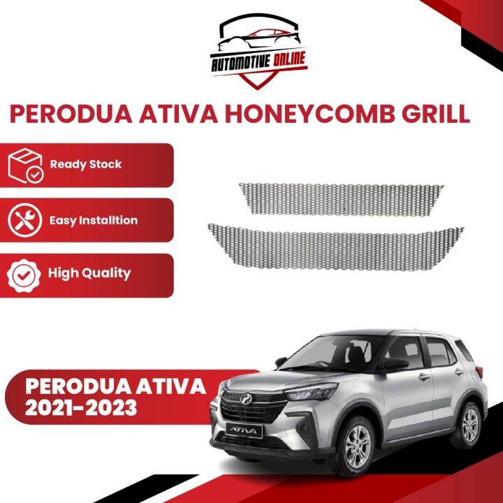 Perodua Ativa 2021-2023 Ready Cut Honeycomb Grill | Lazada