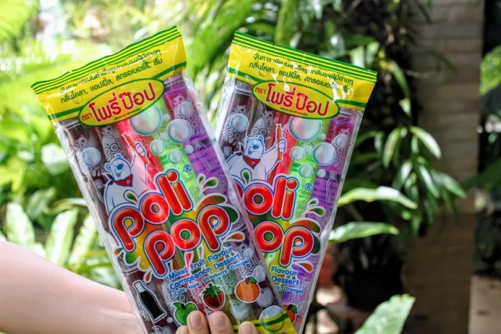 Poli Pop ใหญ่มาก!! วุ้นคาราจีเแนนสำเร็จรูปกลิ่นผลไม้ โพรี่ป๊อป น้ำหวาน ...