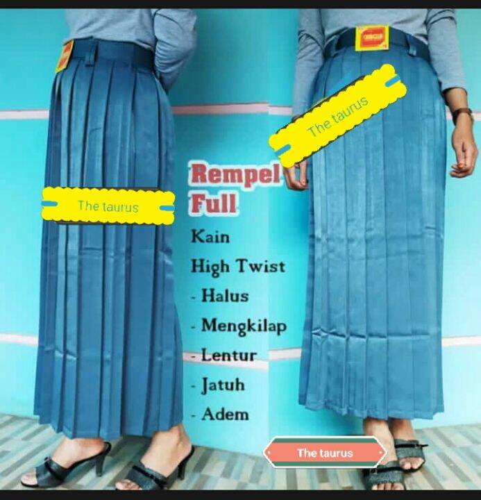 ROK SEKOLAH REMPEL SMA SMP DAN SD TERLARIS/ROK REMPEL PANJANG SEKOLAH SMP SMA ABU BIRU HITAM ...