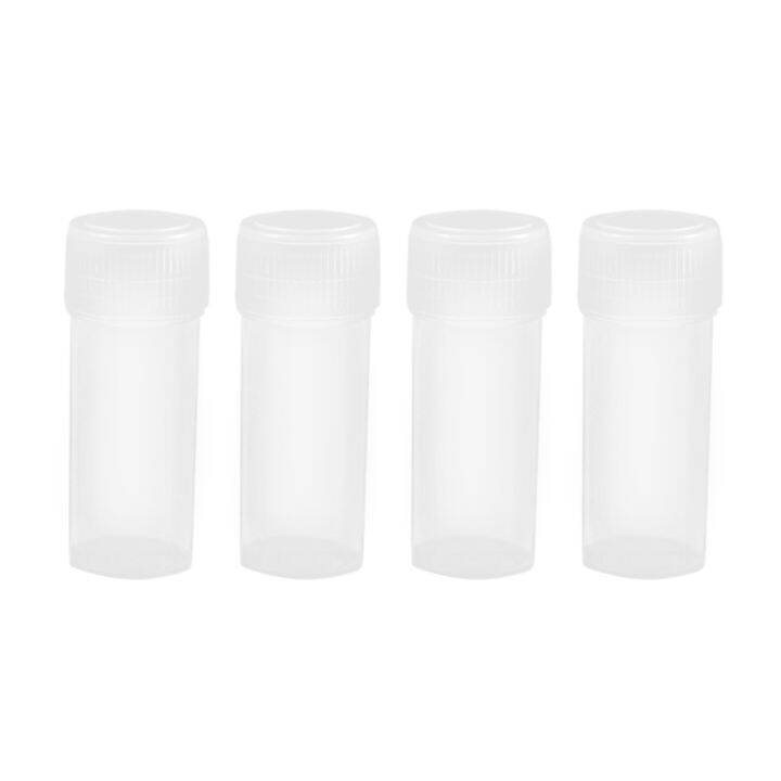 200 Pcs 5Ml Plastic Sample Bottles Potable Mini Clear Storage Case Vial ...