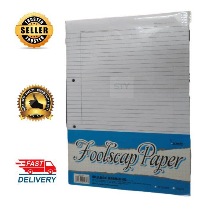 FoolScap Paper 50s Kertas Kajang A4 Test Pad Loose Leaf Sheet 70 gsm ...