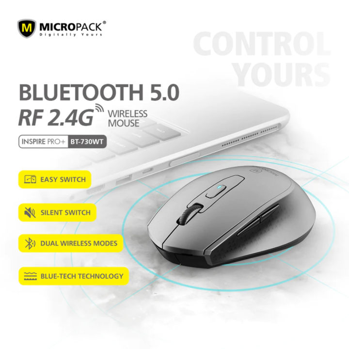 MICROPACK (MP-730WT) - Wireless Bluetooth Mouse | Lazada PH