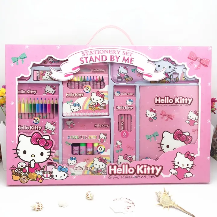 hello kitty stationery set art coloring set gift box | Lazada PH