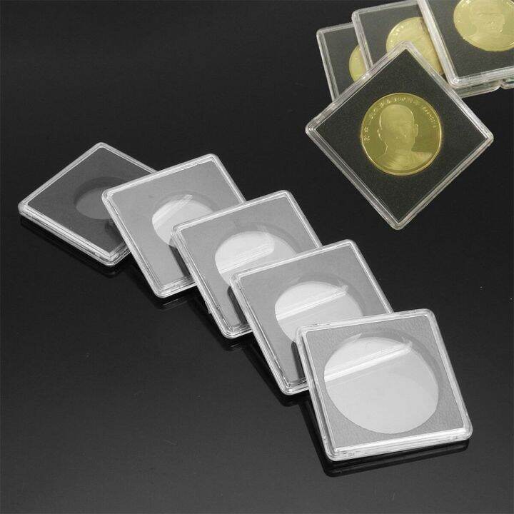 [AIMAI LIAN] 10pcs Case Storage Box Transparent Gaine Coin Capsule ...