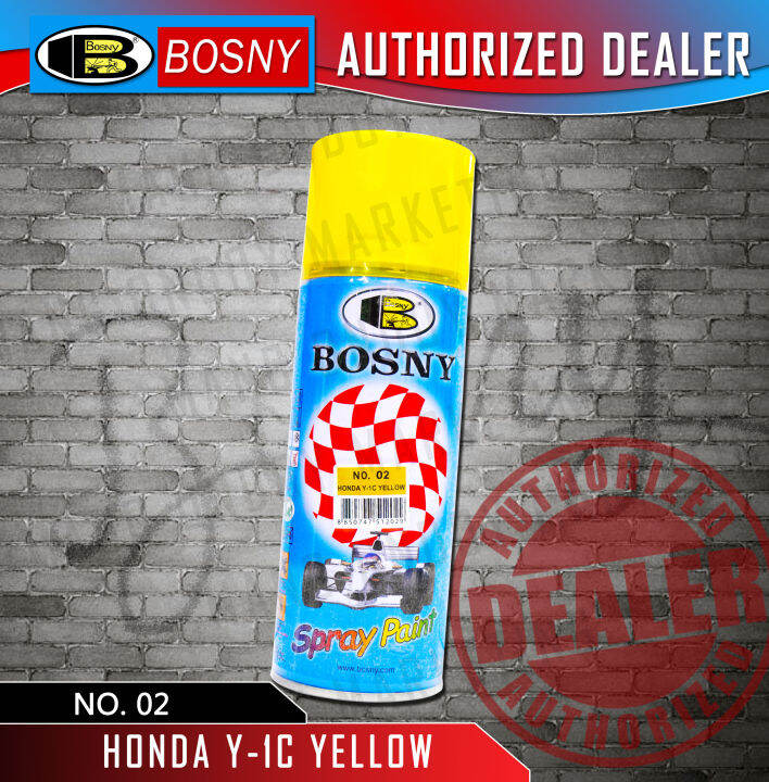 Bosny Spray Paint No. 02 Honda Y-1C Yellow | Lazada PH