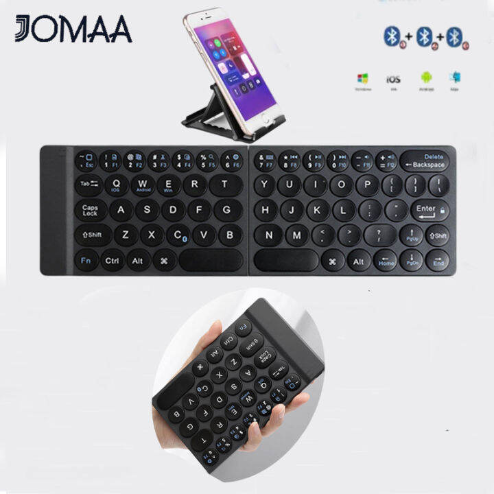 Jomaa Foldable Bluetooth Keyboard Compatible with iPad,Android,and ...