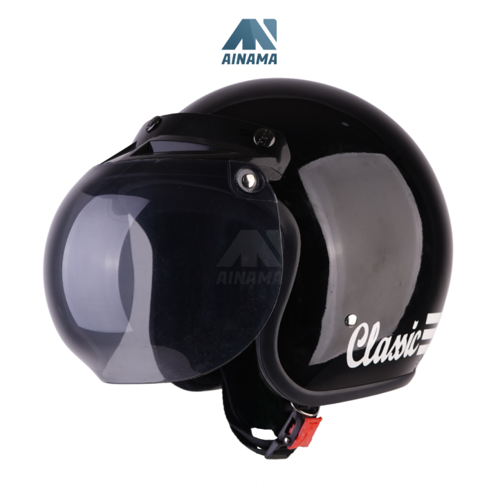 Ainama Helm Bogo Classic Dewasa Half Face Modern Vintage SNI Ukuran M ...