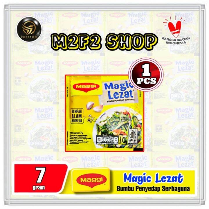 Maggi Magic Lezat Bumbu Penyedap Serbaguna Sachet - 7 gr (Kemasan ...