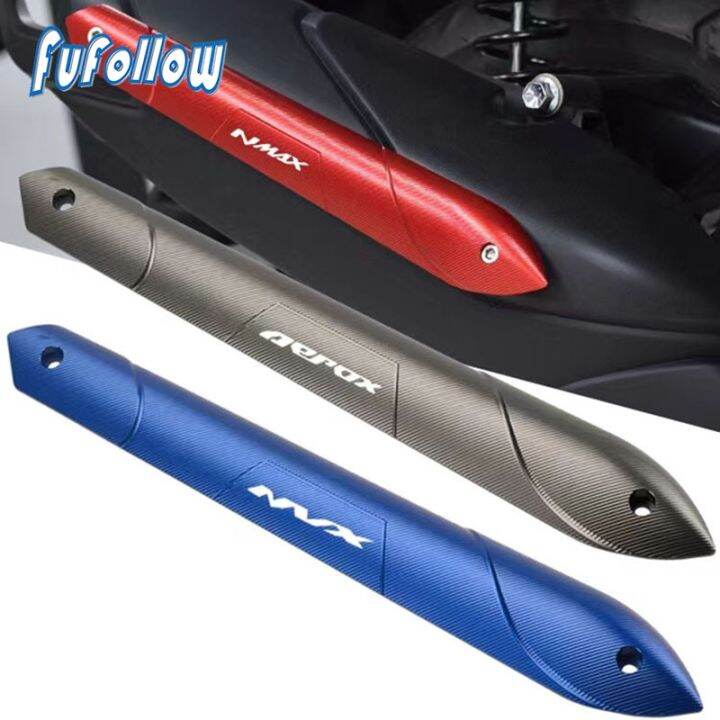 Motorcycle CNC Exhaust Pipe Trim Plate Protector For YAMAHA N-MAX 155 ...