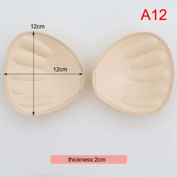 Aolie 1pair Sponge Inserts In Bra Padded for Swimsuit Breast Push Up ...