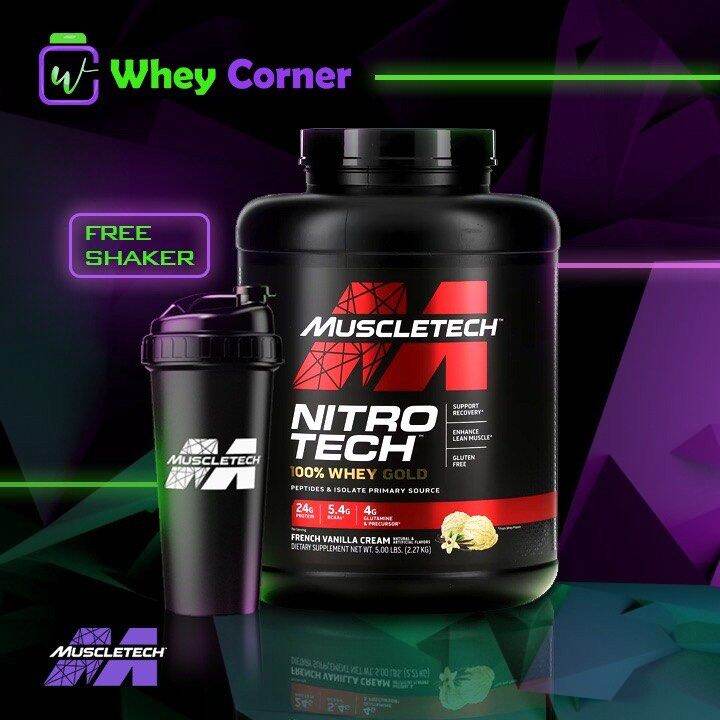 Muscletech Nitrotech Whey Gold Protein Powder 5 Lbs / 8Lbs - Muscle ...