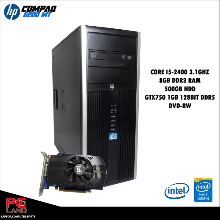 Desktop HP i5-2400(2nd Gen) 8GB 500GB GTX750 1GB 128GB DDR5 (Tower Type ...