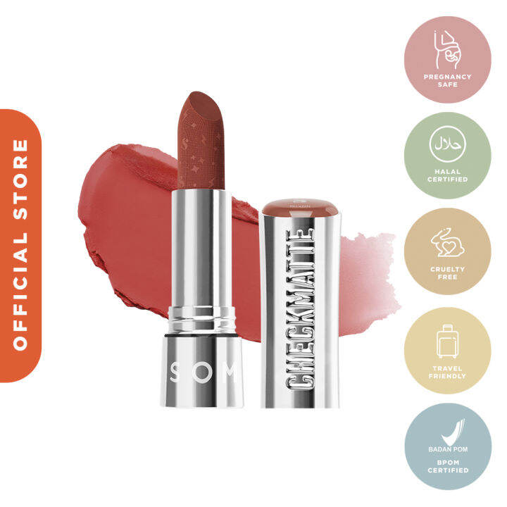 MSBB - Somethinc Checkmatte Transferproof Lipstick Paladin | Lazada ...