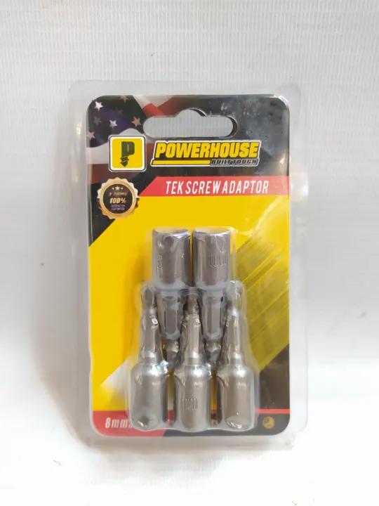 POWERHOUSE Tek Screw Adaptor 8mm x 48mm [GOLDEN | PAC] | Lazada PH