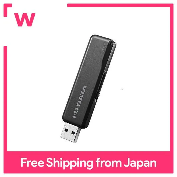 IO DATA USB 3.0 / 2.0 compatible standard USB memory U3-STD series Black 64GB U3-STD64G / K ...