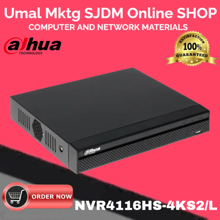 DAHUA NVR4116HS-4KS2/L IP DVR 16 CHANNELS DAHUA | Lazada PH
