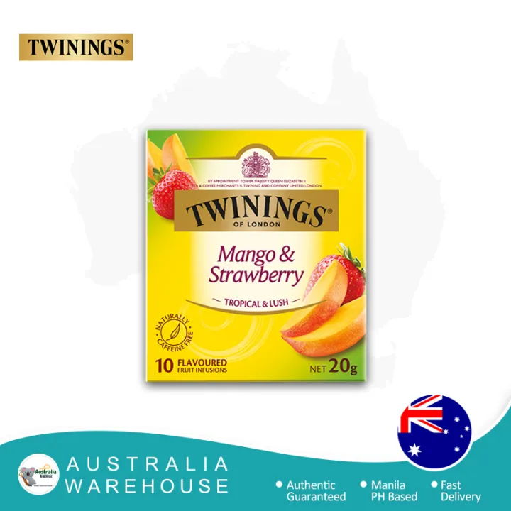 Twinings of London Mango & Strawberry 10 Tea Bags | Lazada PH