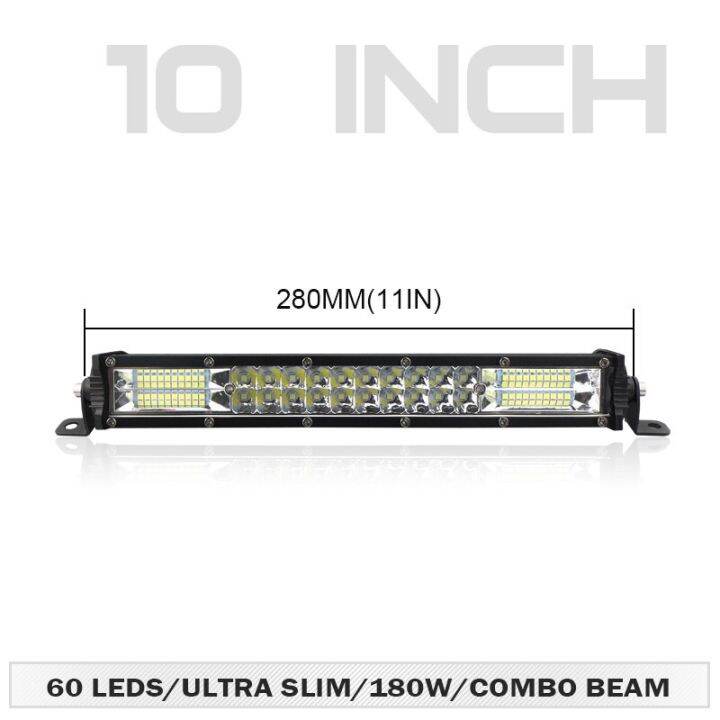 S7 Ultra Slim 10 20 Inch LED Bar Light Car Working Light 12V Spot Light ...