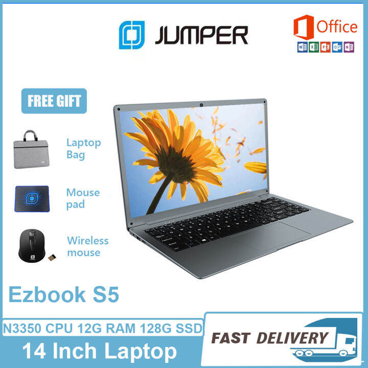 JUMPER Brand New Ezbook S5 14 Inch Laptop Computer 128gb 256gb Ssd 12gb ...
