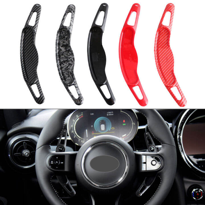 Car Steering Wheel Shift Paddles For MINI MK3 F54 F55 F56 F57 F60 CLUBMAN Cooper S ONE JCW DSG ...