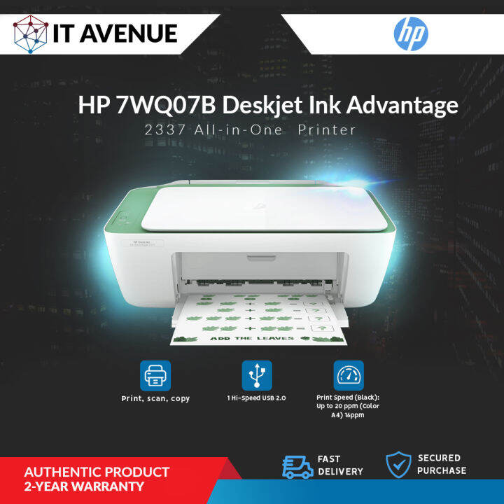 HP DeskJet Ink Advantage 2337 All-in-One Printer | Lazada PH