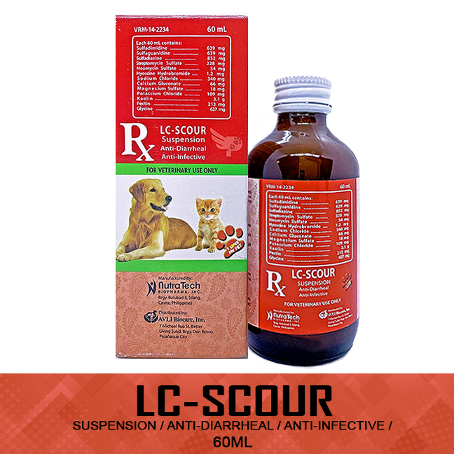LC-Scour Suspension Anti-Diarrheal and Anti-Infective 60mL For Dogs ...