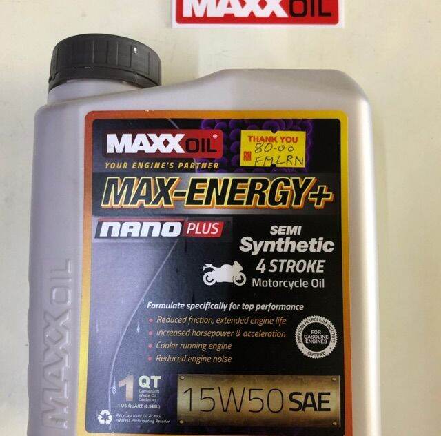 Maxx oil nano semi syntetic 15-50W | Lazada