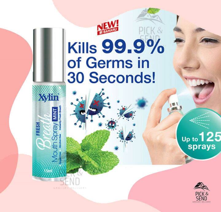 Cosway Xylin Fresh Breath Mouth Spray 15ml (125 sprays) | Lazada