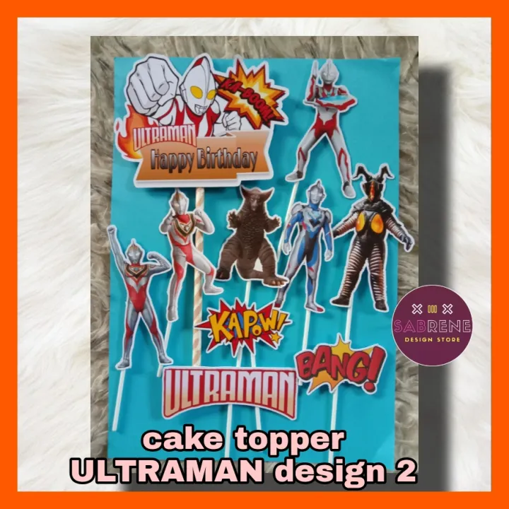 ULTRAMAN 2 CAKE TOPPER BAKEWARE DECORATION | Lazada