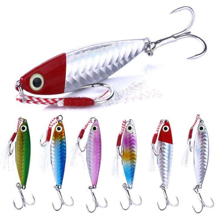 ♩Micro Metal Lead Jigging Lure Artificial Laser Sinking Fishing Baits Tackle 1PCS 7G 10G 15G 20G ...