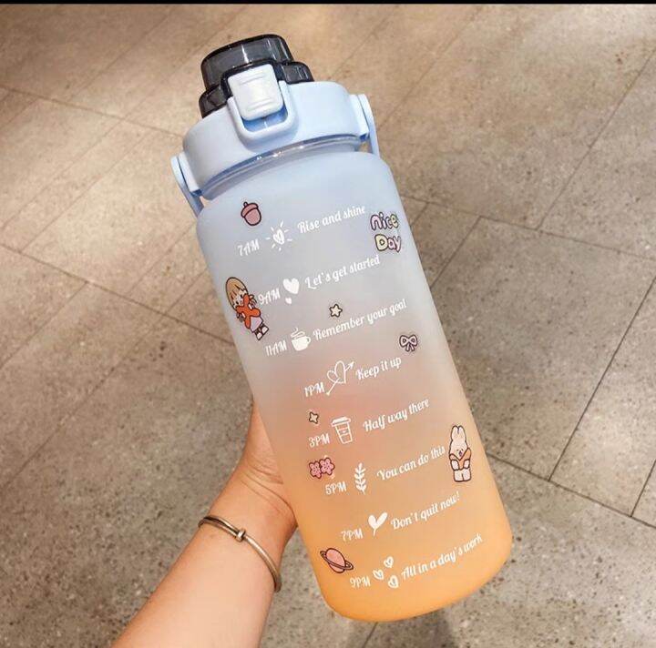 002 Botol Minum Kekinian Dengan Kapasitas 2 Liter Botol Minum Viral ...
